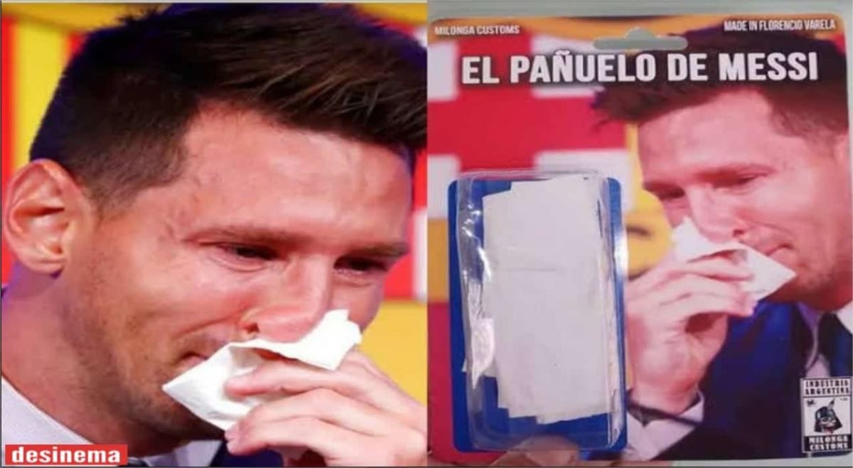 Lionel Messi's used tissue from Barcelona farewell is on for sale at 7. ...