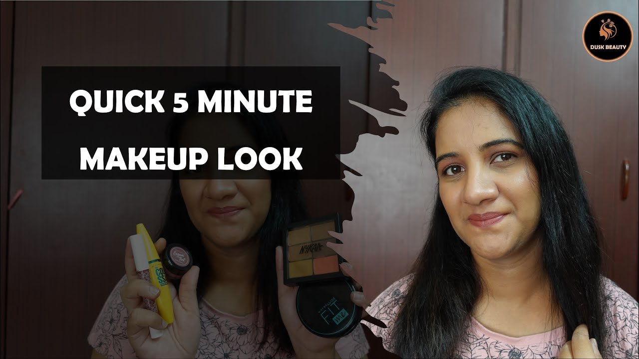 Simple and Quick 5-Minute Makeup Tutorial with Only 5 Products - Everyday Makeup Look