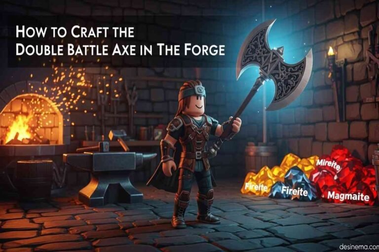 The Forge: Craft Double Battle Axe December 2025 | Ores & Mini-Games